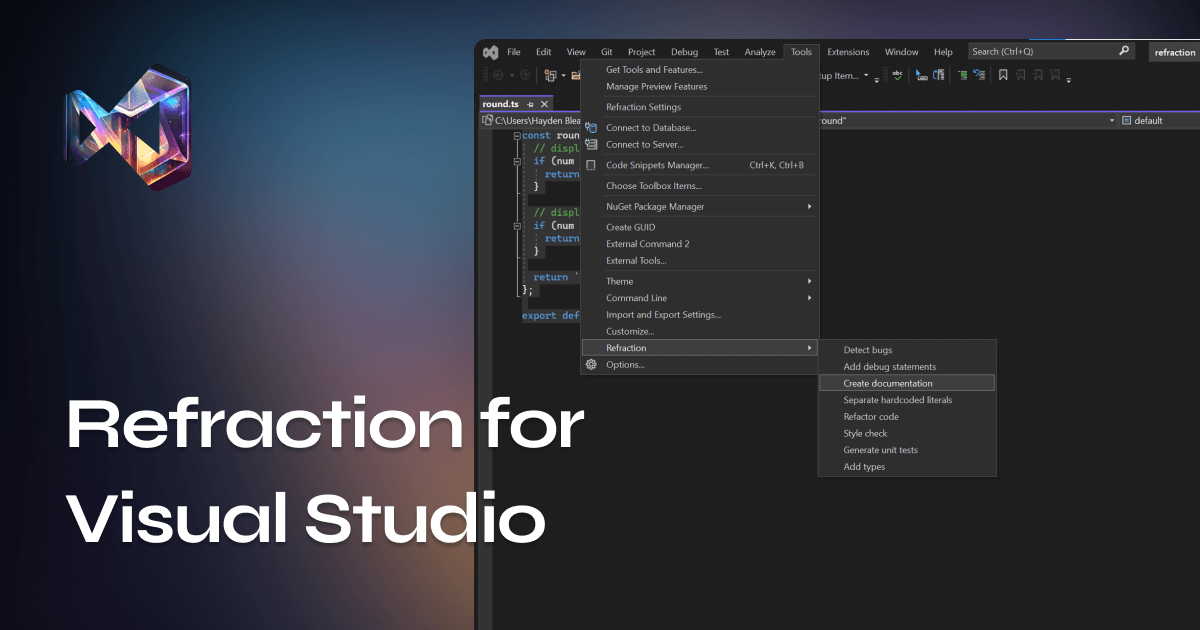 Visual Studio Extension for Refraction | Refraction